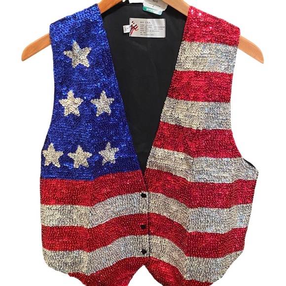 usa | Other | Vintage Americana Flag Vest | Poshmark